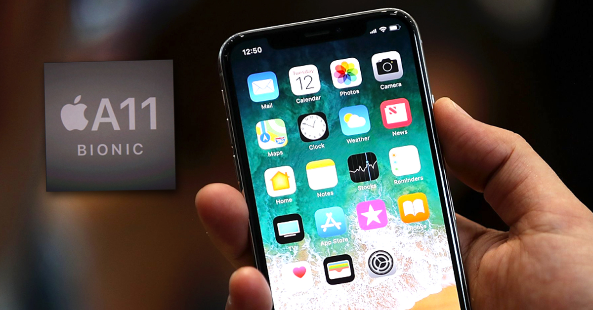 iPhone X (ไอโฟน X) มาพร้อมความเร็วแรงขั้นสุดด้วยชิปเซ็ต Apple A11 Bionic ที่ทำคะแนนทดสอบพุ่งสูง ...