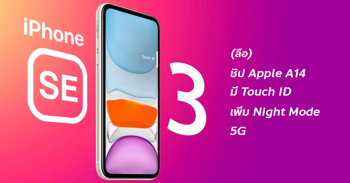 ลือ! iPhone SE 3 อาจเปิดตัวหลัง iPhone SE Plus ปีนี้ คาดใช้ชิป Apple A14, เพิ่ม Night Mode และ ...