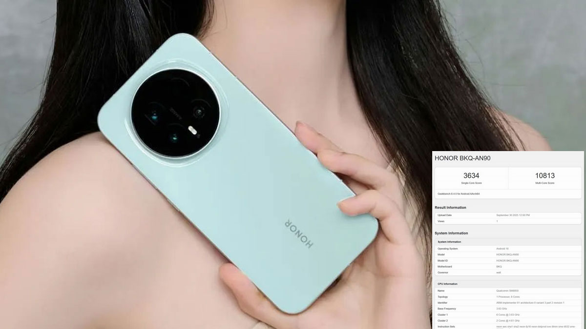 Honor Magic8 Pro โผล่บน Geekbench ยืนยัน Snapdragon 8 Elite Gen 5 + กล้องเพริสโคป 200MP ...